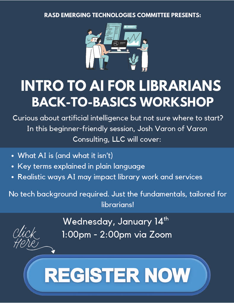 Intro to AI for Librarians: Back to Basics Workshop – RASD